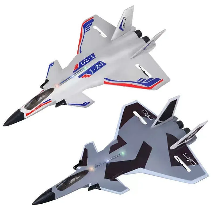 2.4GHz J20 RC Fighter Jet with Cool Lights - Remote Control Fixed-Wing ...
