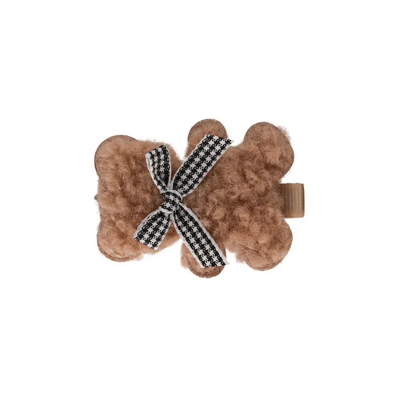 FLUFFY TEDDY HAIR CLIP