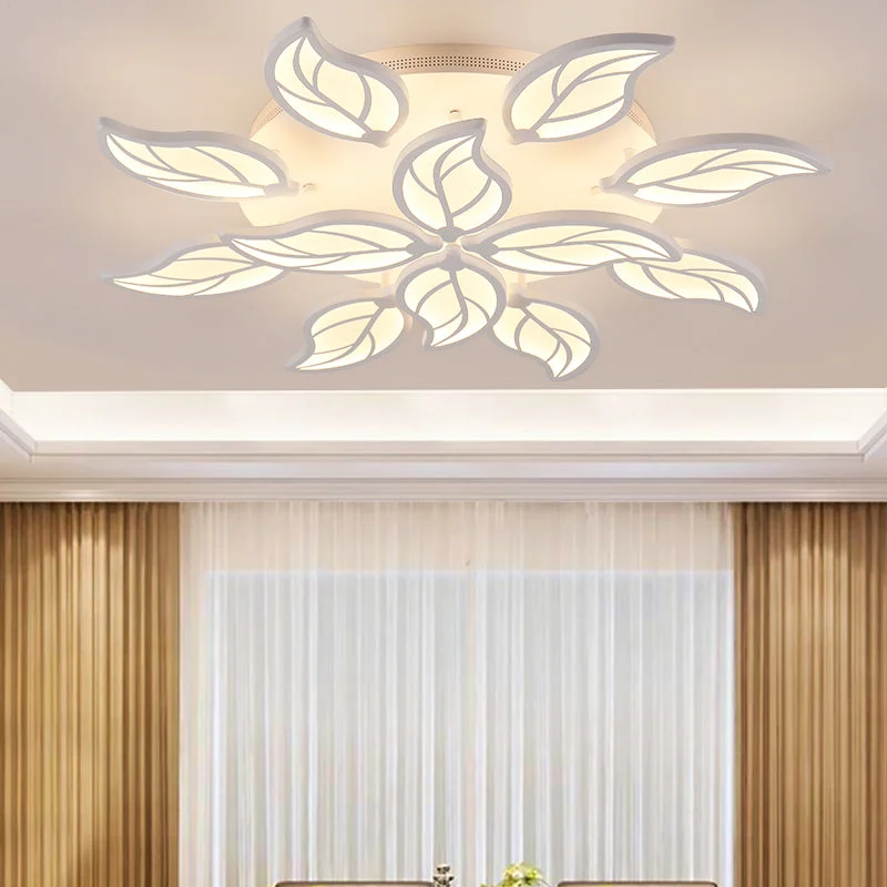 New Style Led Ceiling Light Leaf-shape For Living Room Study Room ...
