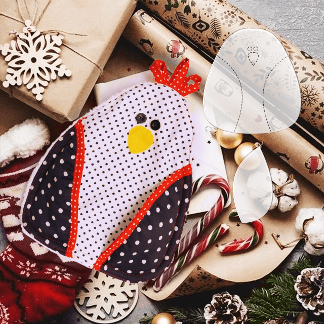 Weekend Chicken-Shaped Heat Insulation Pad Template Set-With Instructions