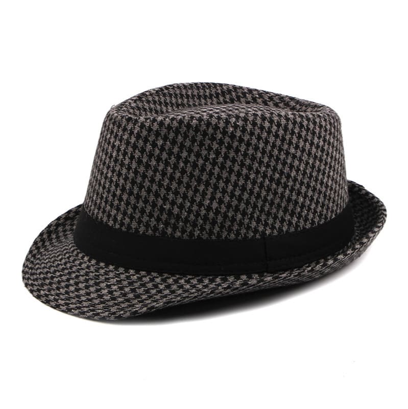 Chester Houndstooth Trilby Hat