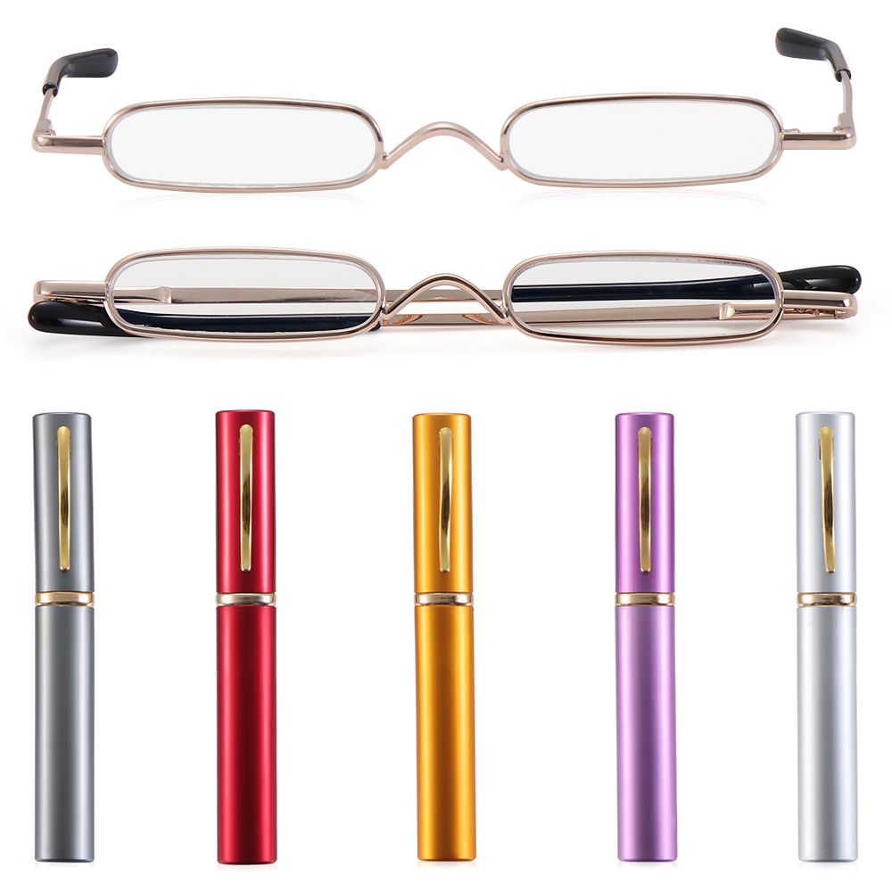 Mini Men Women Spring Hinged Eyeglasses Readers Slim Reading Glasses ...