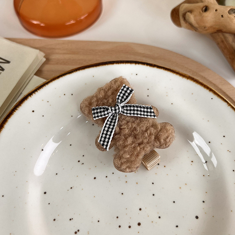 FLUFFY TEDDY HAIR CLIP