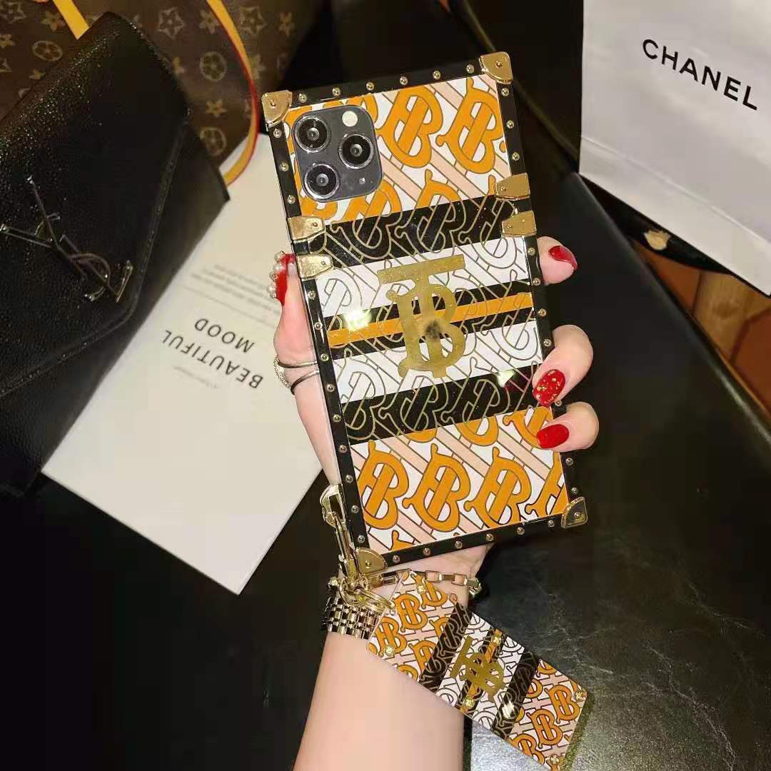 Luxury Designer Square drop Protection Wrist Tether Key Chain Holder ...