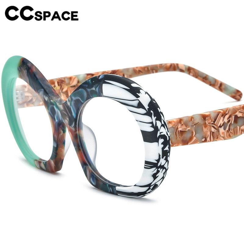 57053 Splicing Color Acetate Eyeglass Frames High Quality Cat Eye ...