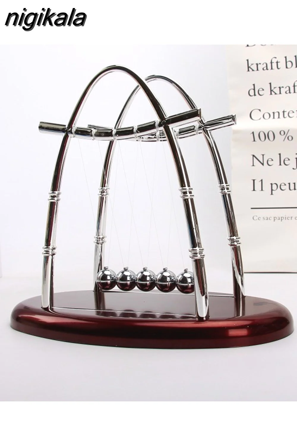 nigikala Newton Pendulum Ball Cradle Balance Ball Perpetual Motion ...