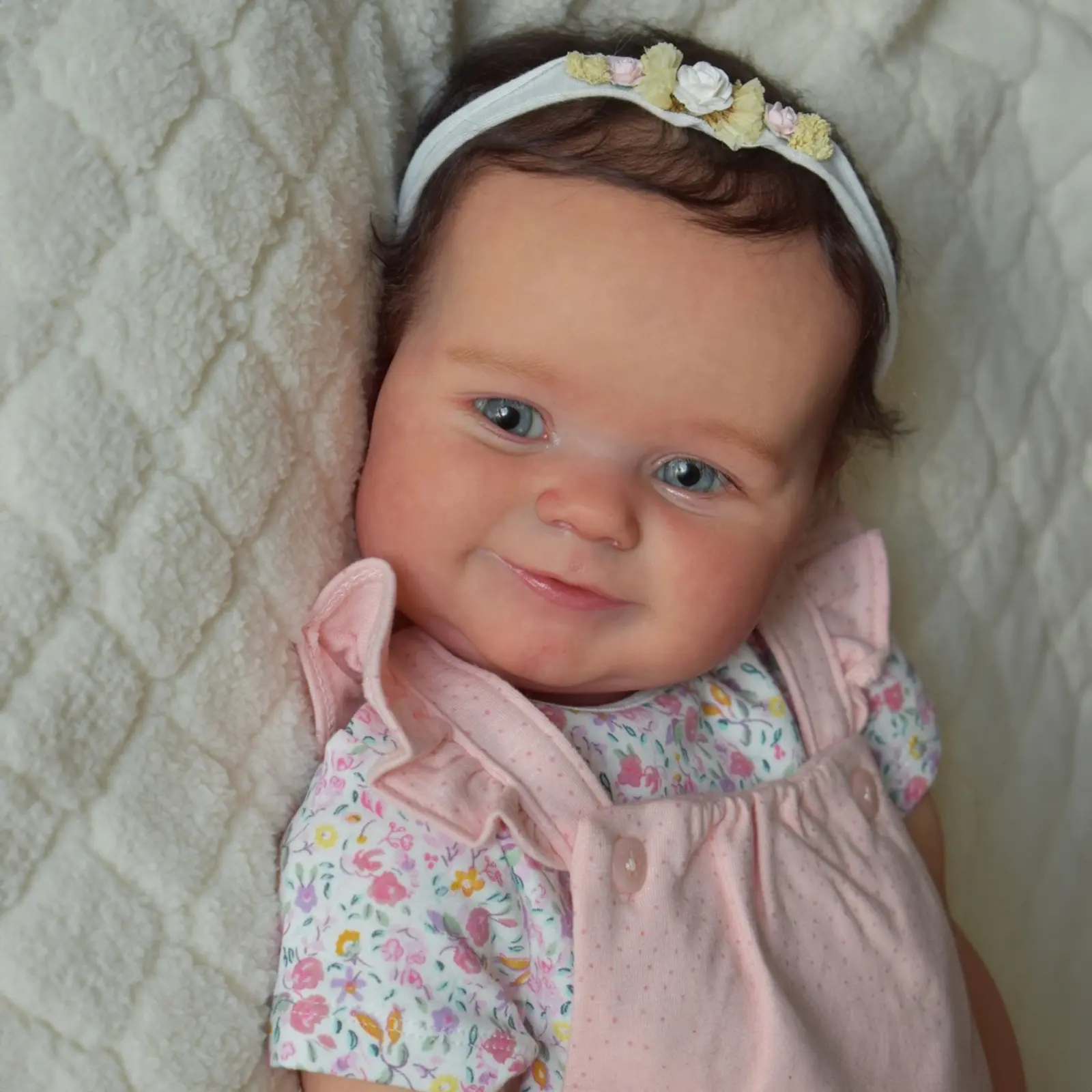 20'' Awake Reborn Baby Doll Lifelike Toddlers Girl Tullner with Brown ...