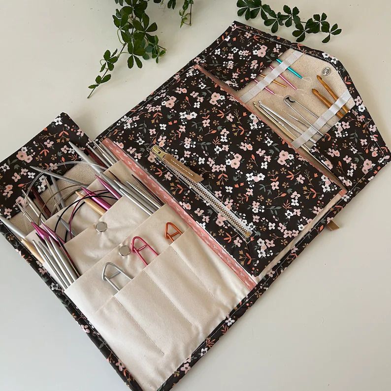 Knitting Needle Box Sewing Template - Detailed Tutorial Included