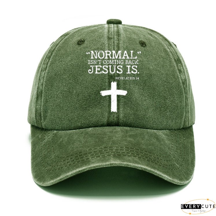 Normal Isn't Coming Back But Jesus Is Revelation 14 Sun Hat