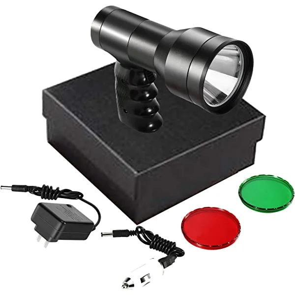 GearOZ Hunting Spotlight Flashlight, Rechargeable Handheld Hunting Scan ...