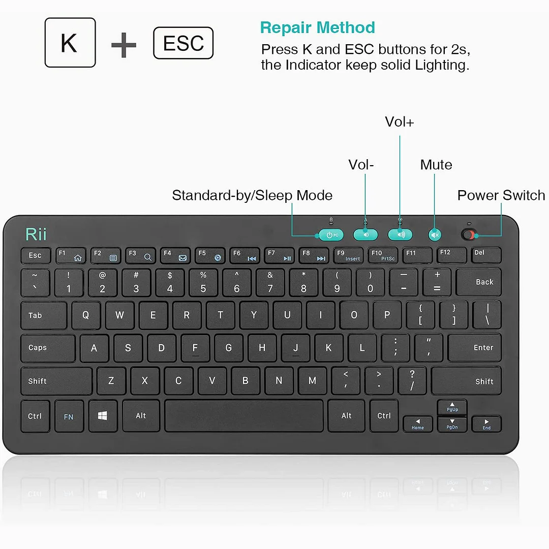 Rii Wireless Keyboard RKM709