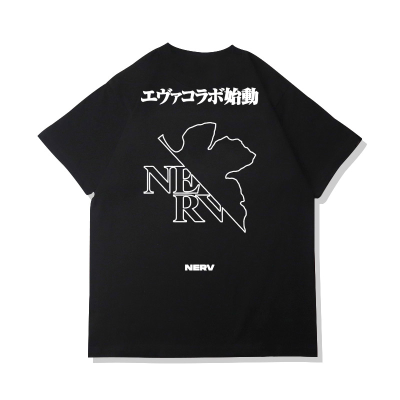 Flash Sale Pure Cotton Neon Genesis Evangelion Nerv T-shirt