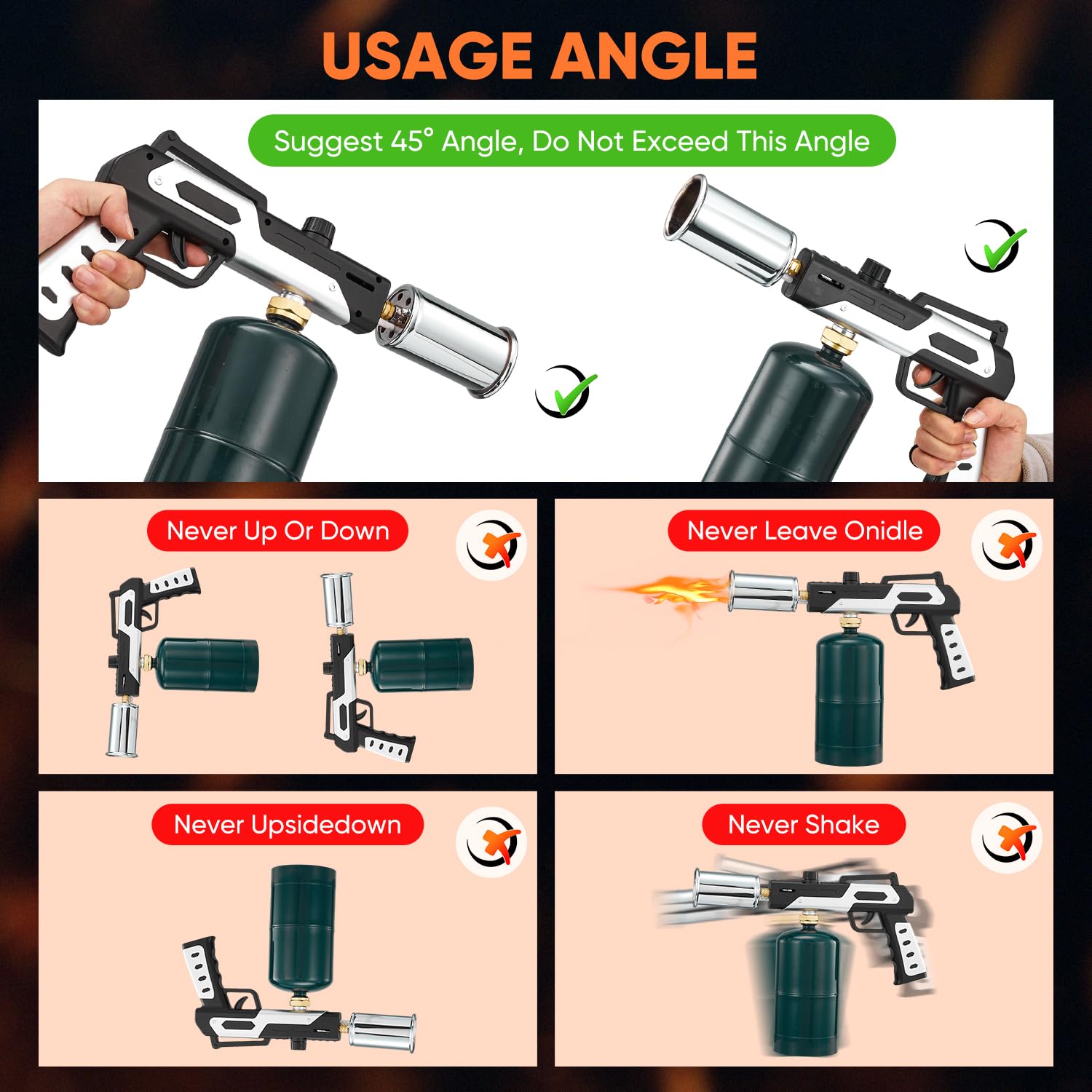 Saker® Saker Propane Torch Gun