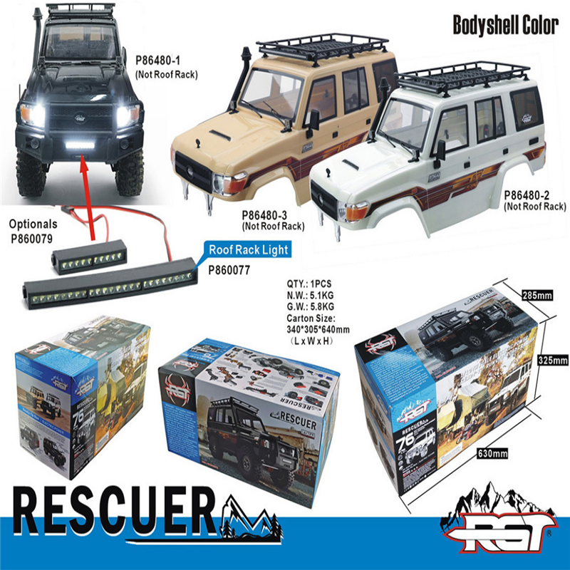 RGT EX86190 RESCUER 1/10 Realistic Crawler 4WD Real Hard-core R/C Off ...