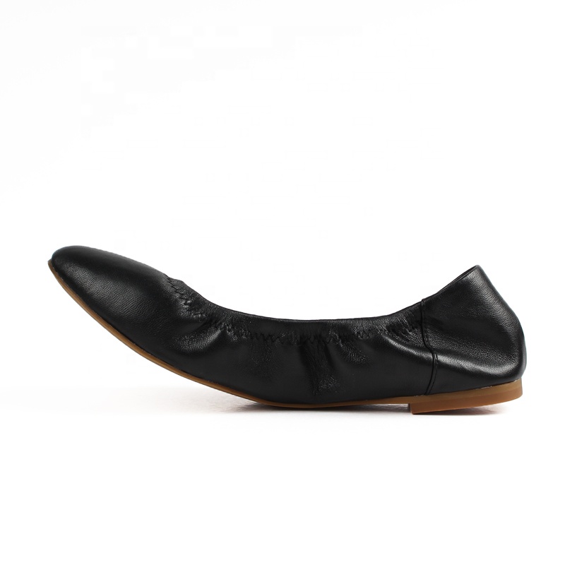Oakland Ballerina Foldable Ballet Flats Pump In Black