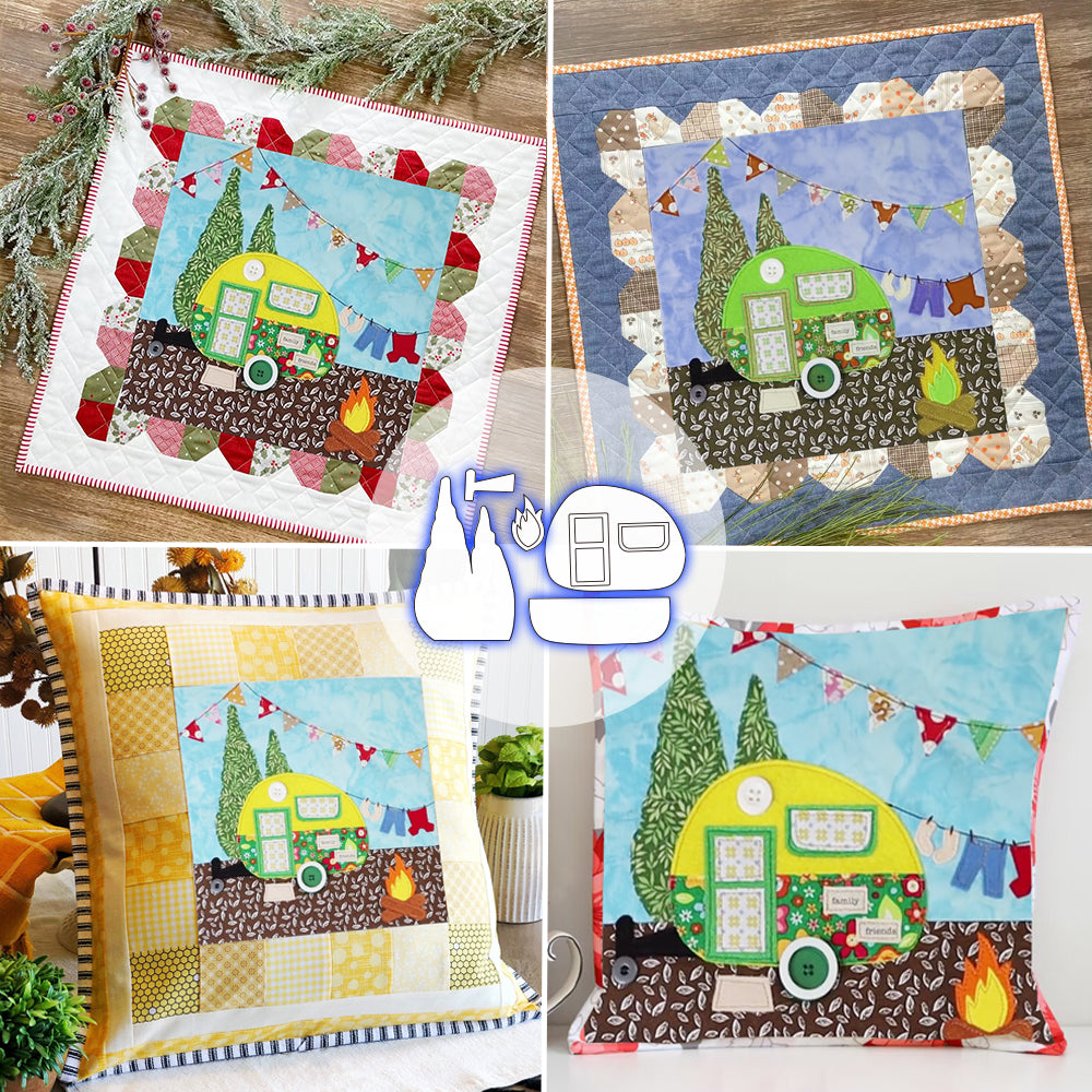 Cute Campervan Template Set