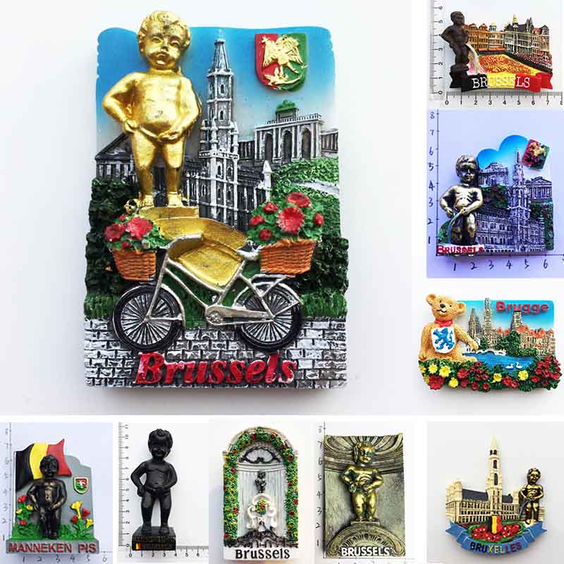 Athvotar Brussels Fridge Magnet Souvenirs Manneken Pis Pee Statue ...