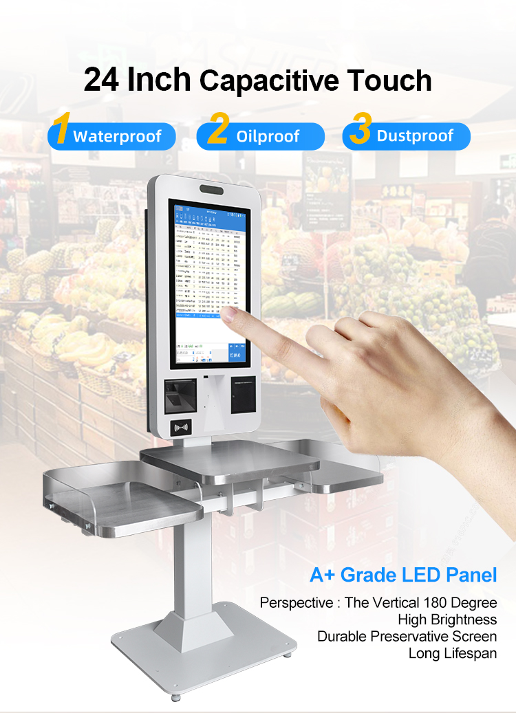 RFID Pos System Terminal Self Ordering Capacitive Touch Screen All In ...