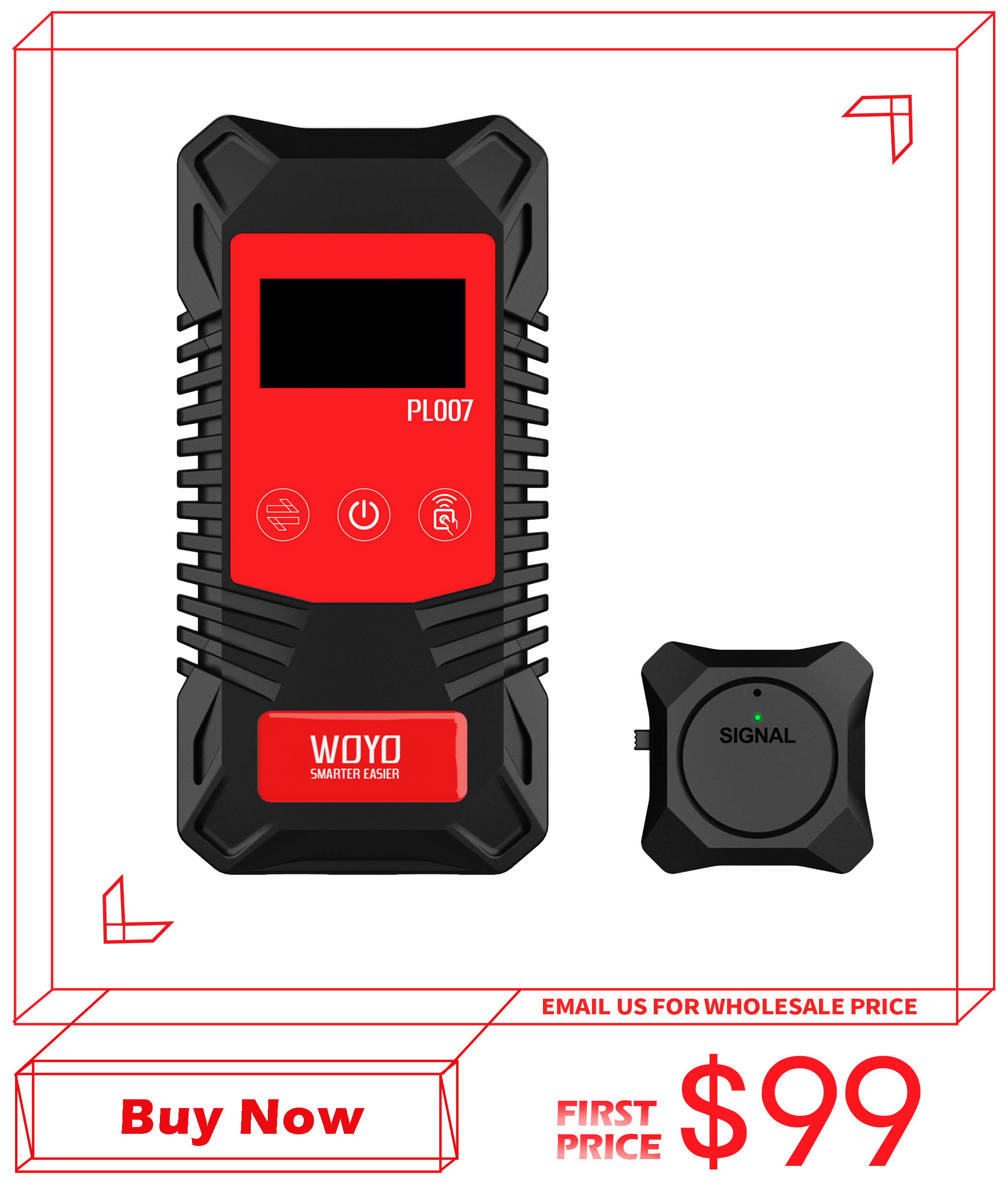 WOYO PL007 PRO 3.0 CAN LIN PWM Signal Tester with Signal Receiver, CAN ...