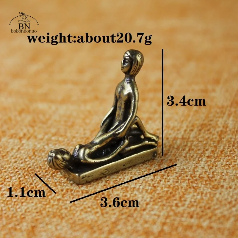 Athvotar Postures Brass Sexy Figurine Status Funny Mini Sex Home Decor