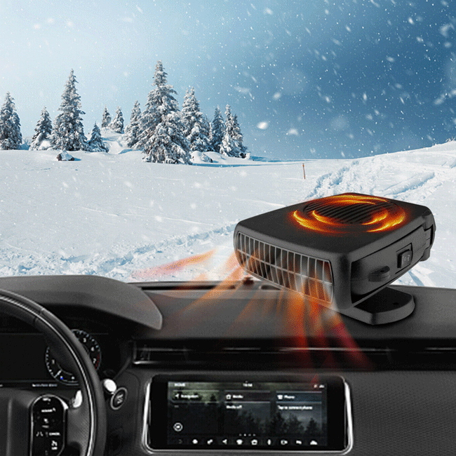 12V Portable Electric Car Windshield Defogger Defroster Heating Fan