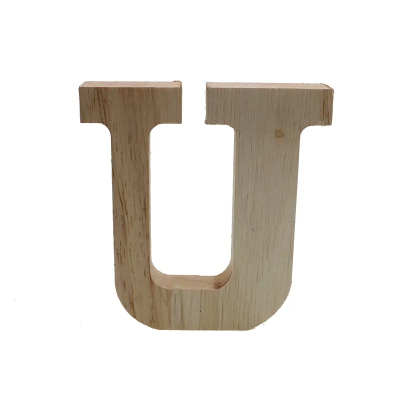 RUNBAZEF Decor Color Wooden Letter 26 Wood English Alphabet Letters ...
