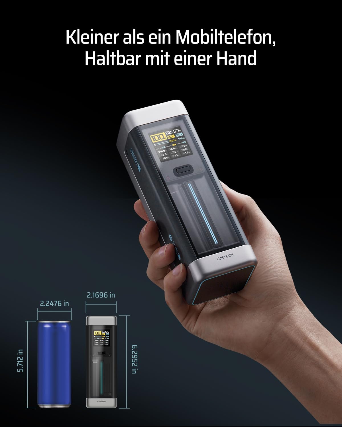 25000mAh Power Bank Multi-Port 210W Flash Charge Digital Display with 3 ...