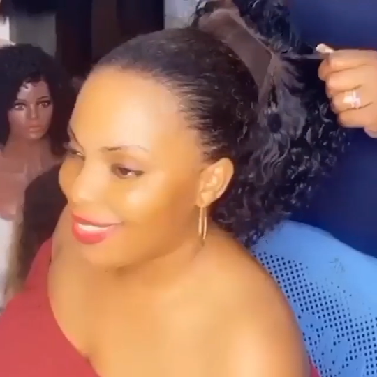 Black 6 Inch Short Wig Bob Curly Hair