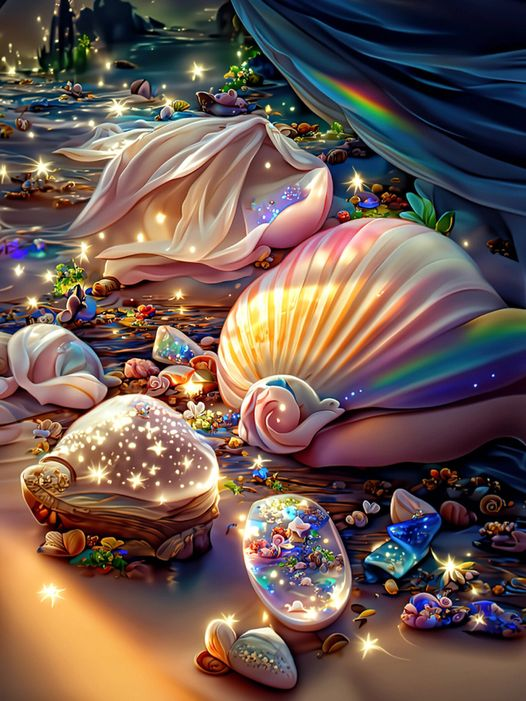 Full Round/Square Diamond Painting Kits | Sea Shells