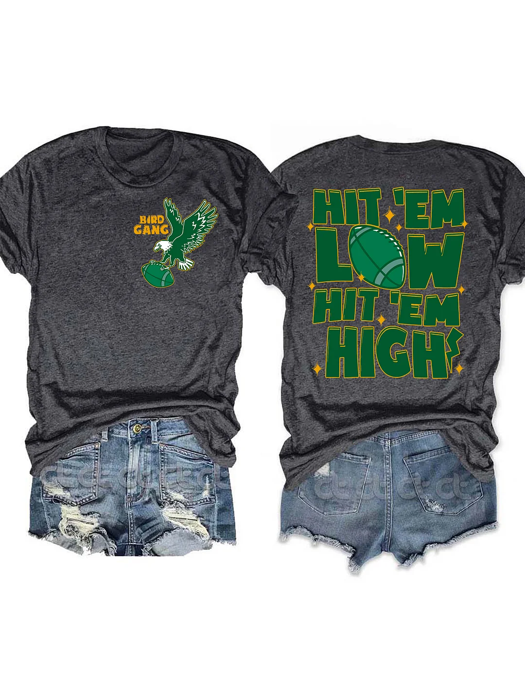 Hit'em Low Hit'em High Bird Gang T-Shirt