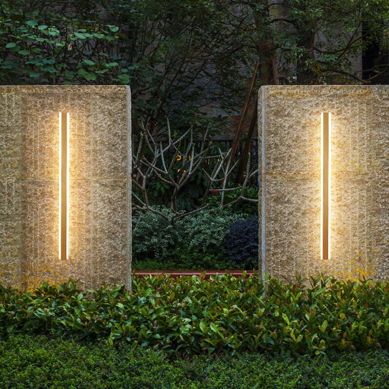 Modern IP65 Waterproof Outdoor Lights Stainless Steel Long LED Wall ...