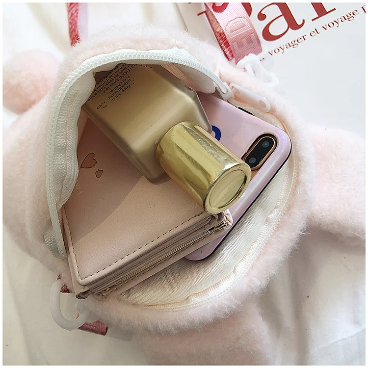 Sweetheart Plush Bunny Shoulder Bag