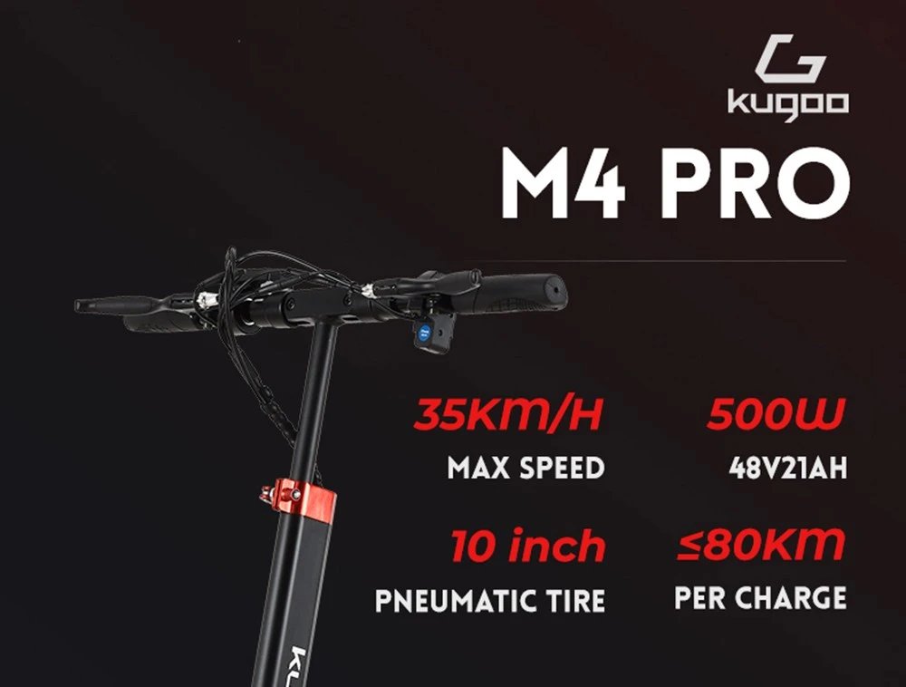 KUGOO M4 Pro Foldable Electric Scooter 148V 21Ah Battery 500W Brushless ...
