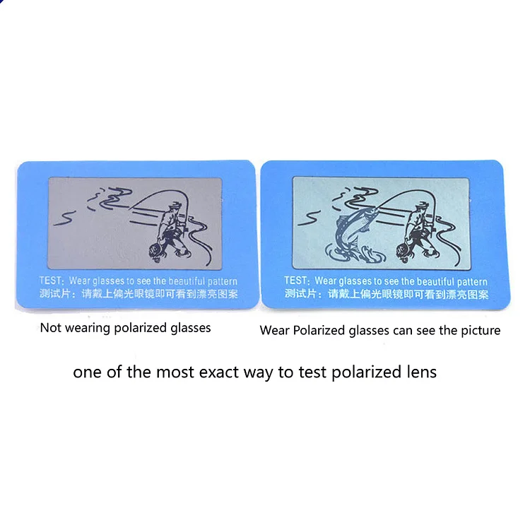 10 pieces/Lot TAC Polarized Lens Test Card for Testing Polarizing ...