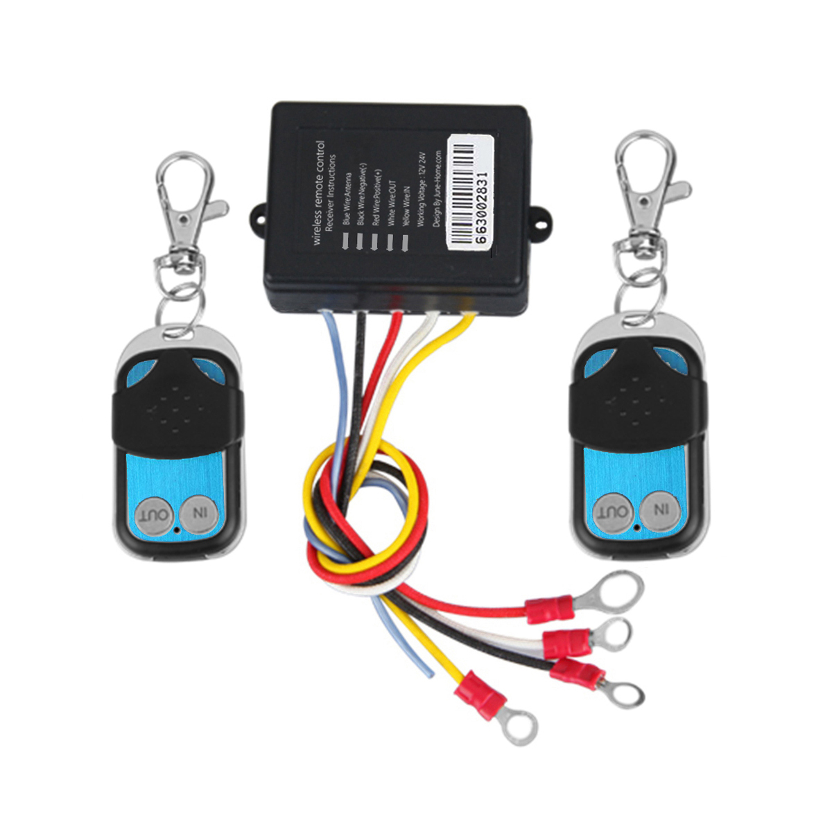 Winch Wireless Remote Control Kit for Truck Jeep ATV SUV 12-24V Switch ...