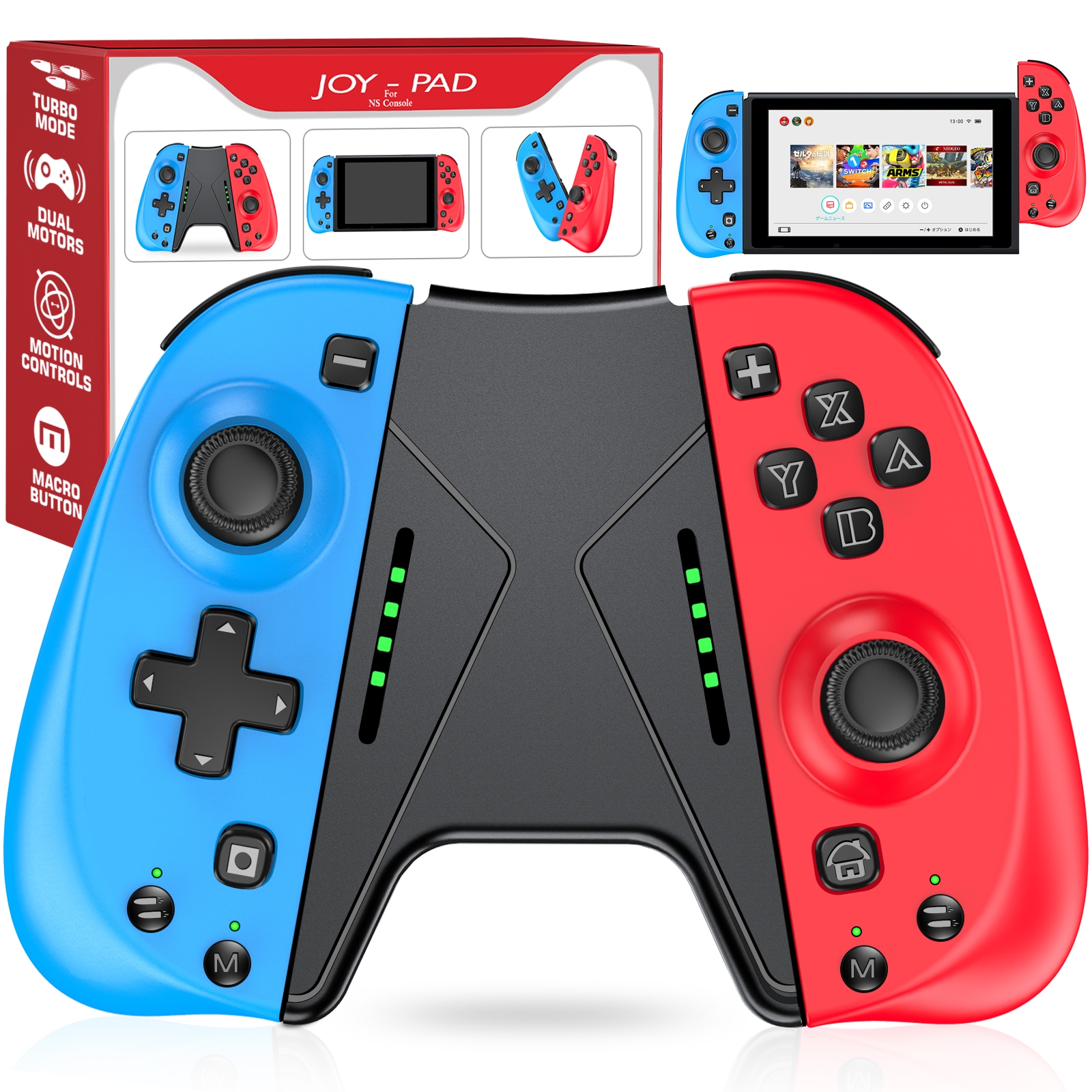 GEEMEE Wireless Controllers for Nintendo Switch, Game Controller ...
