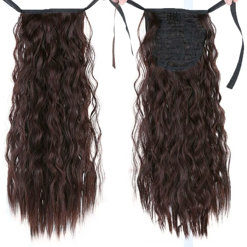 Extension Wig Long Curly Drawstring Ponytail