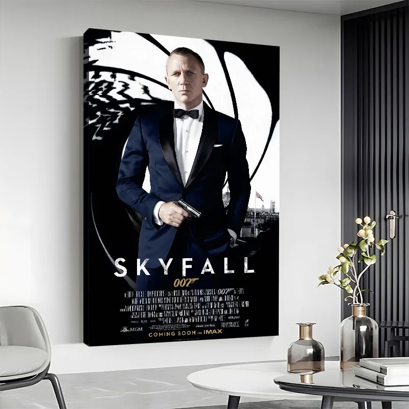 007 SKYFALL James Bond Daniel Craig Canvas Wall Art