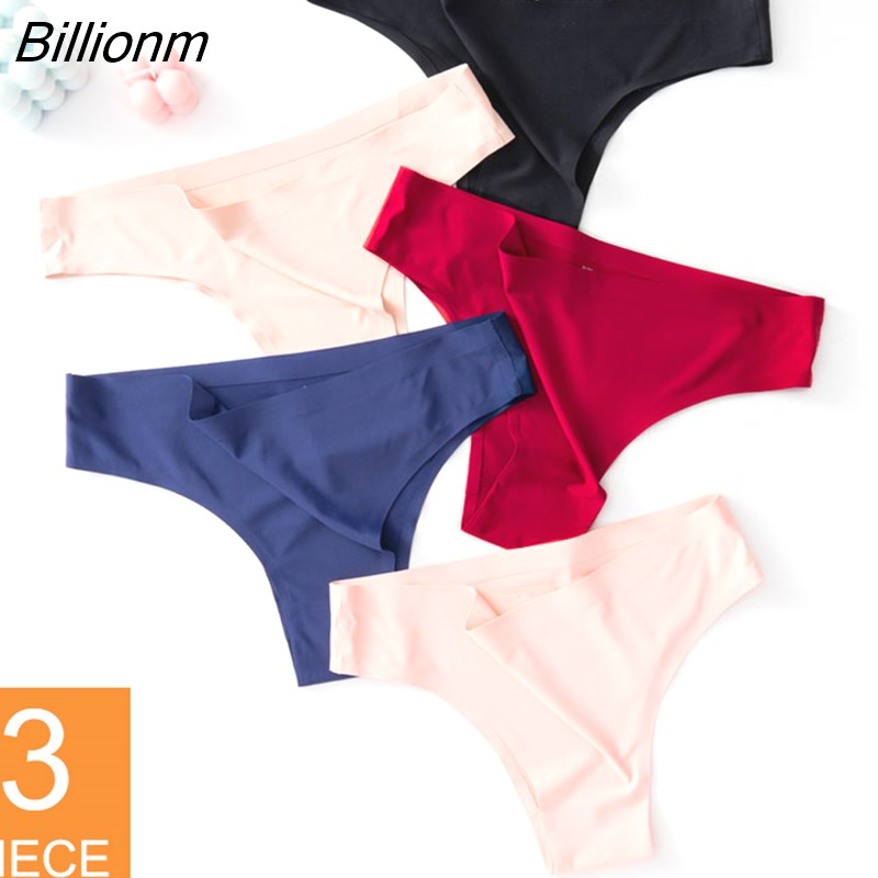 Billionm Women Panties Underwear Fitness Sports Seamless T-back Sexy ...
