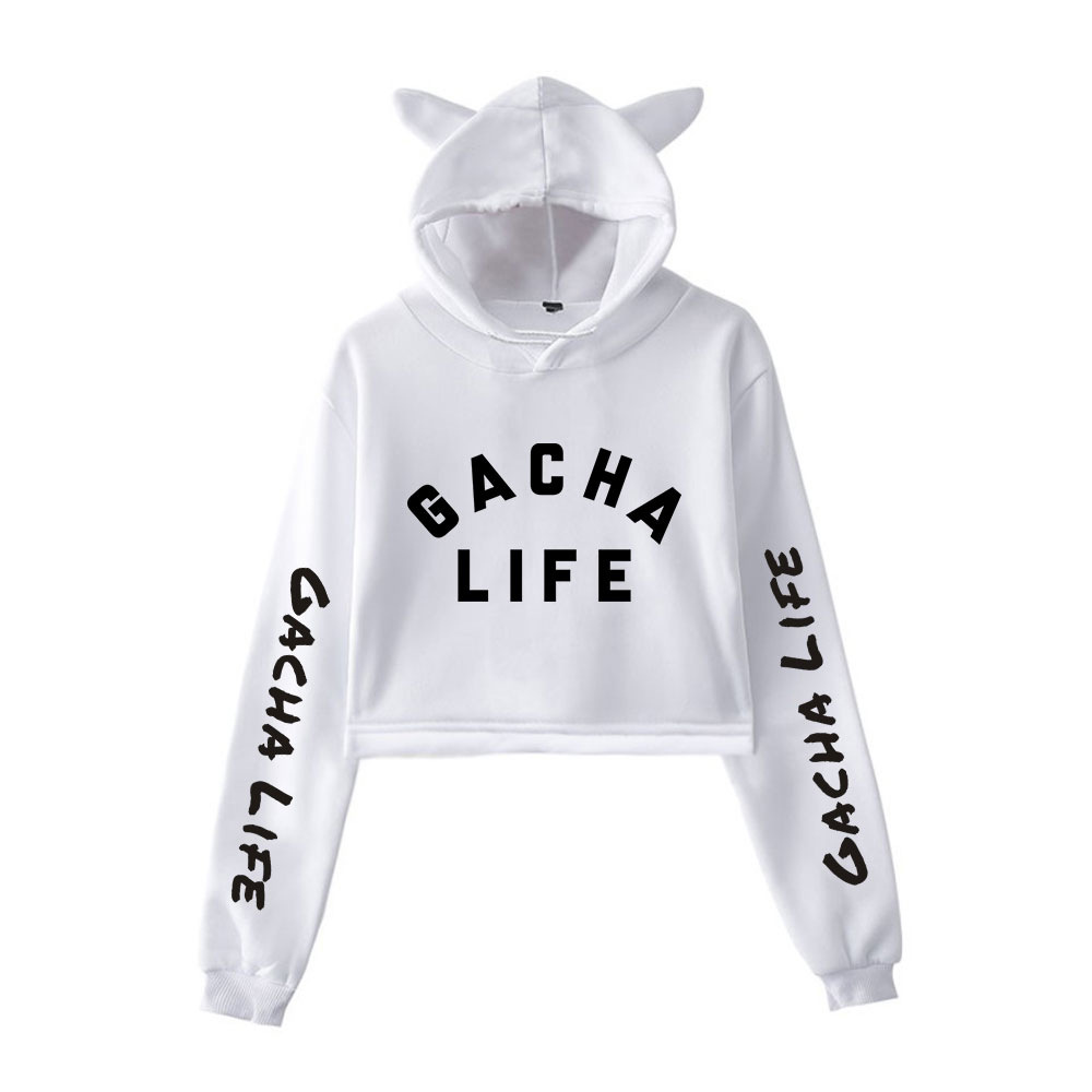 Gacha Life Hoodie 2D Printed Hooded Pullover Sweatshirt For Girls
