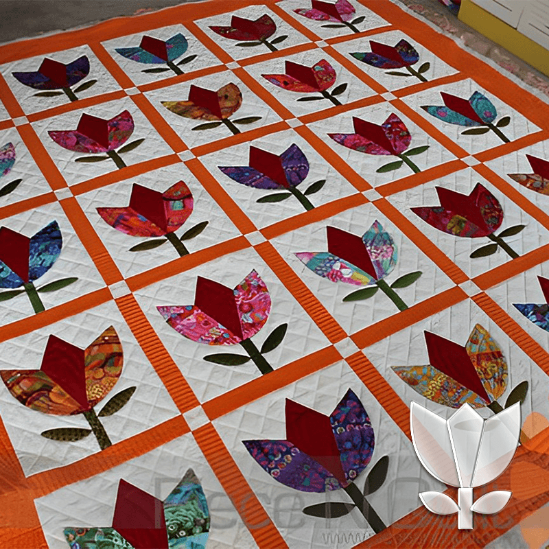 Tulip Pattern Sewing Templates Set (6 Sets)- With Instructions