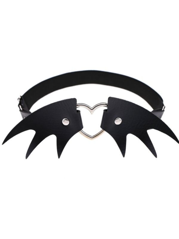 Angel Wings Heart Metal Pattern Stretchable Garter