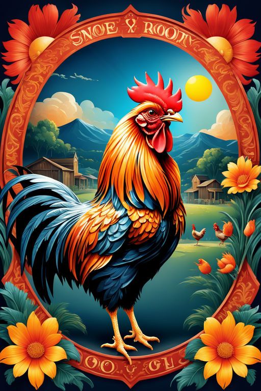 DIY Painting By Numbers | Rooster - 40*60cm