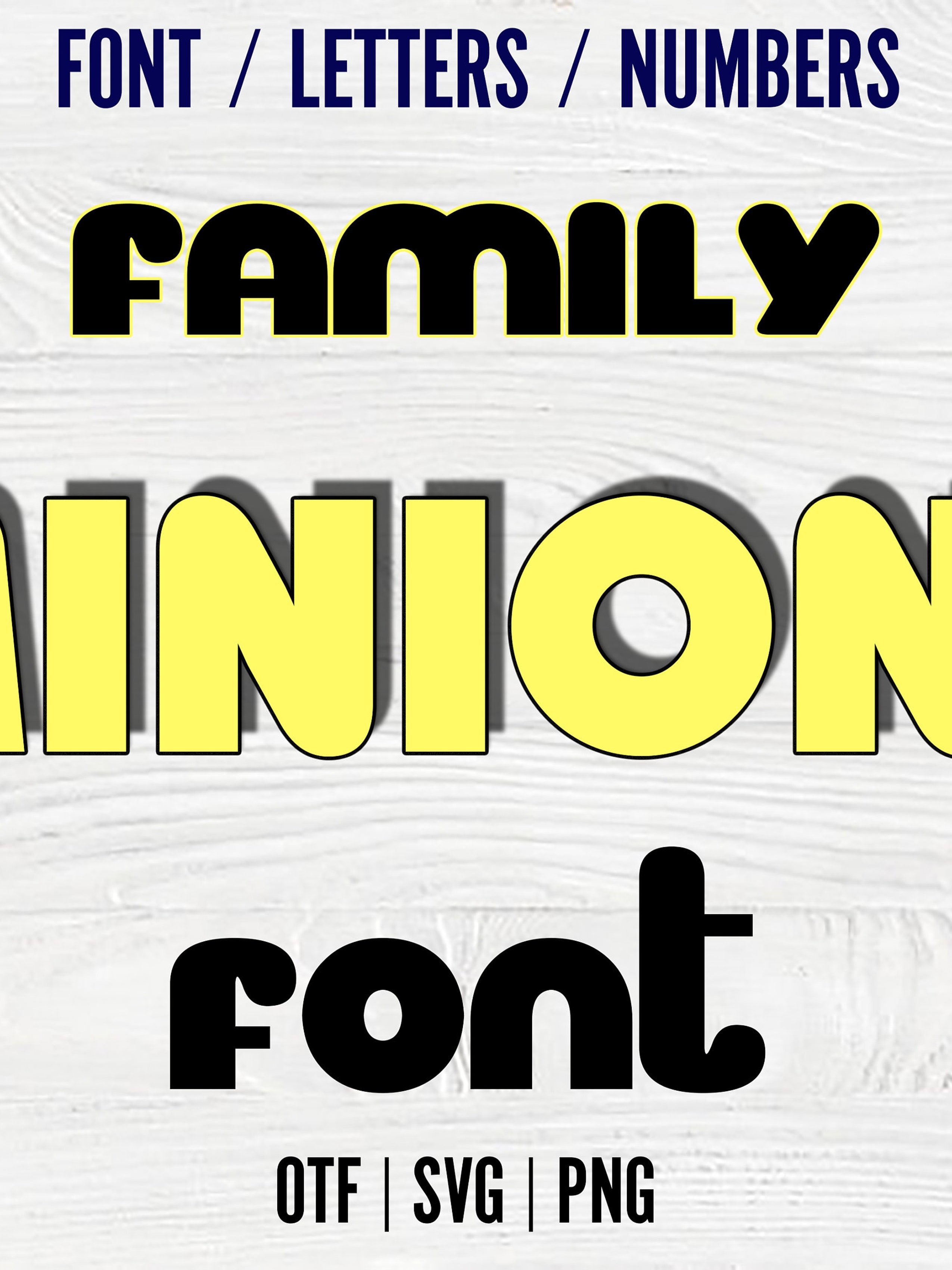 Minion font font OTF Minions letters SVG Cricut cut Minions shirt Diy ...