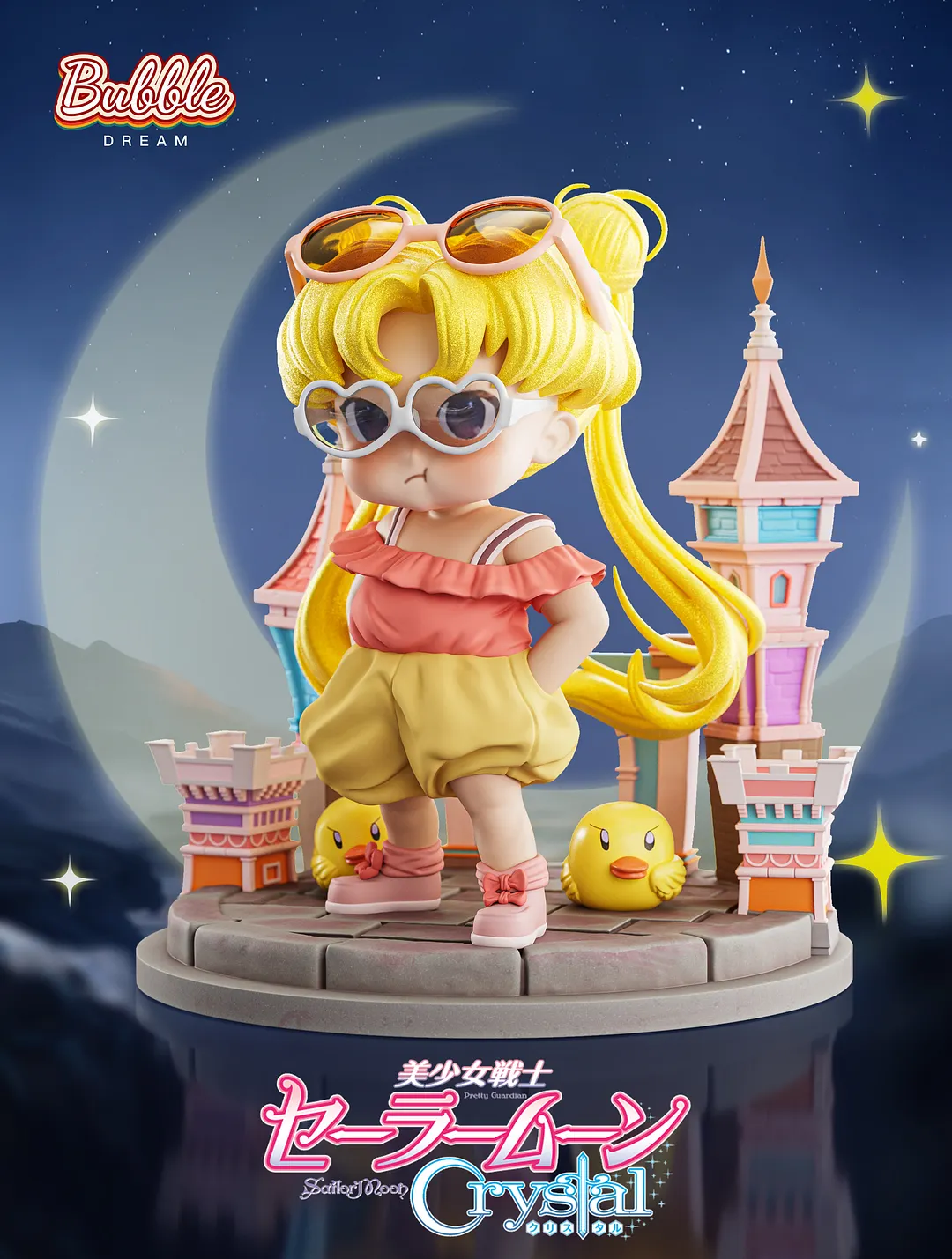 Chibi Ver. Usagi Tsukino - Sailor Moon Statue - Bubble Dream Studio