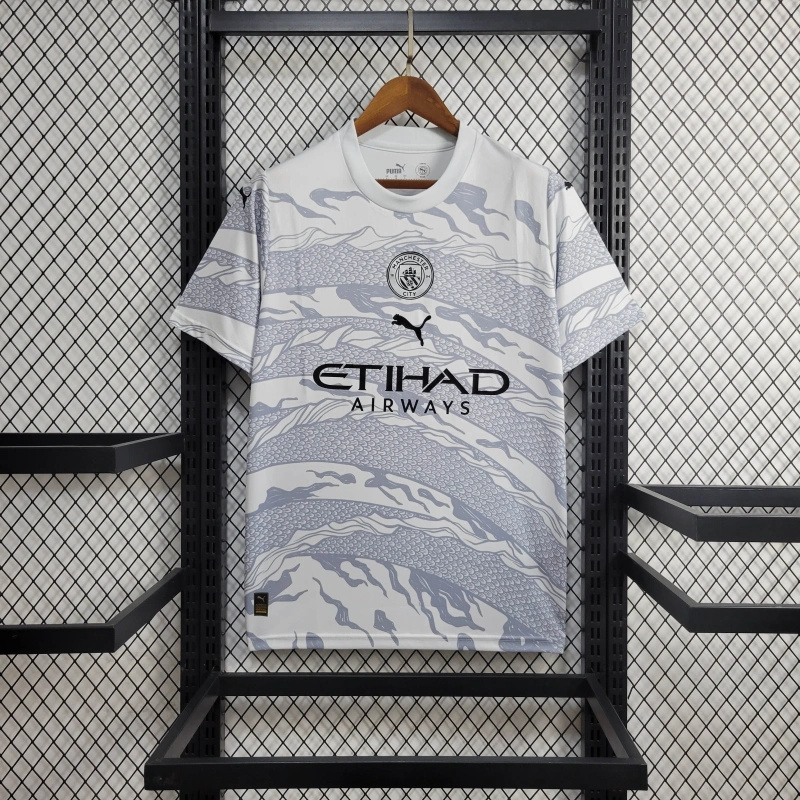 Manchester City Year of the Dragon Special Edition Shirt Top Kit 2023-2024