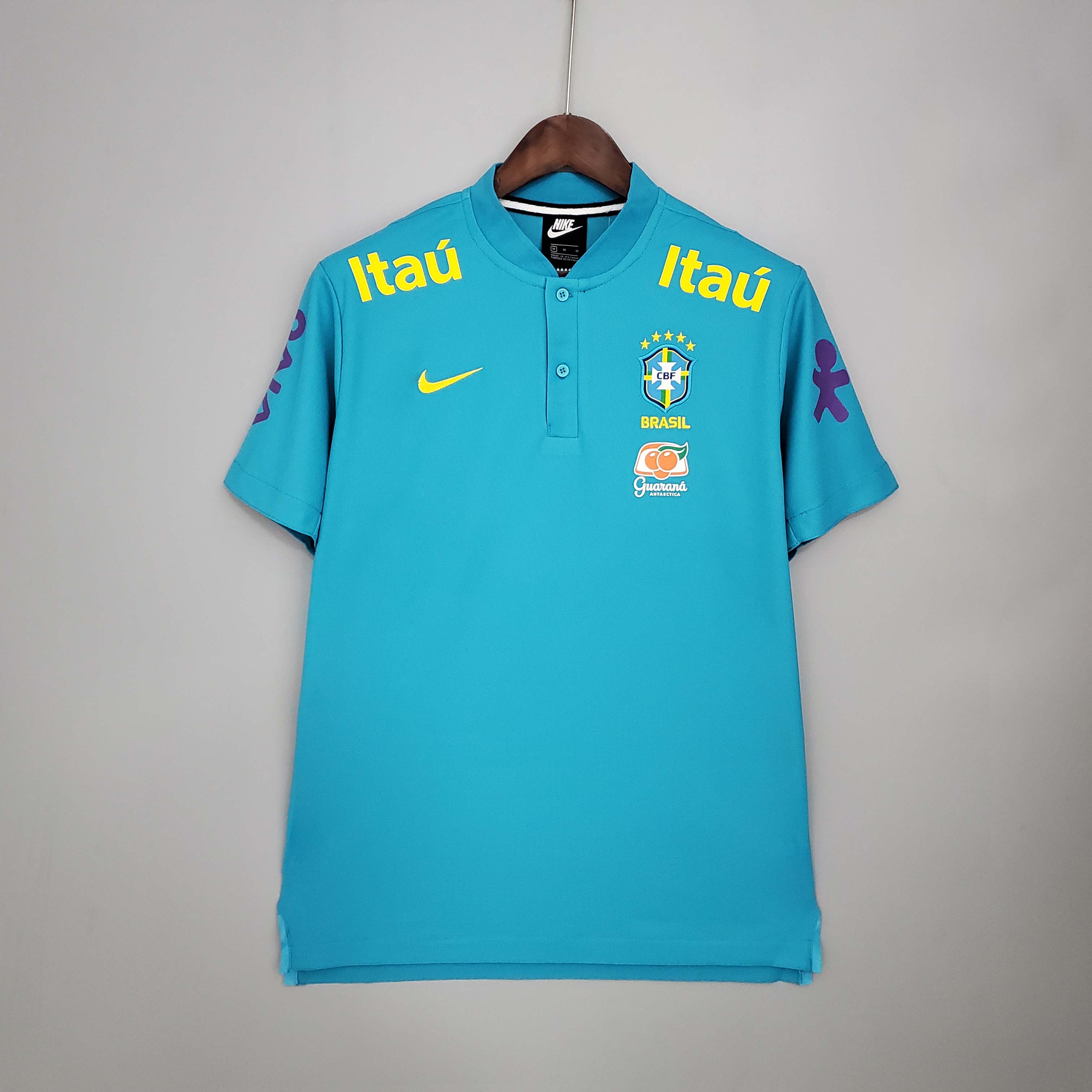 2021 Brazil Pre-match Blue Football Shirt 1:1 Thai Quality -Maxi Kit ...