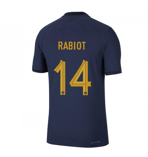 France Adrien Rabiot 14 Home Shirt Kit World Cup 2022