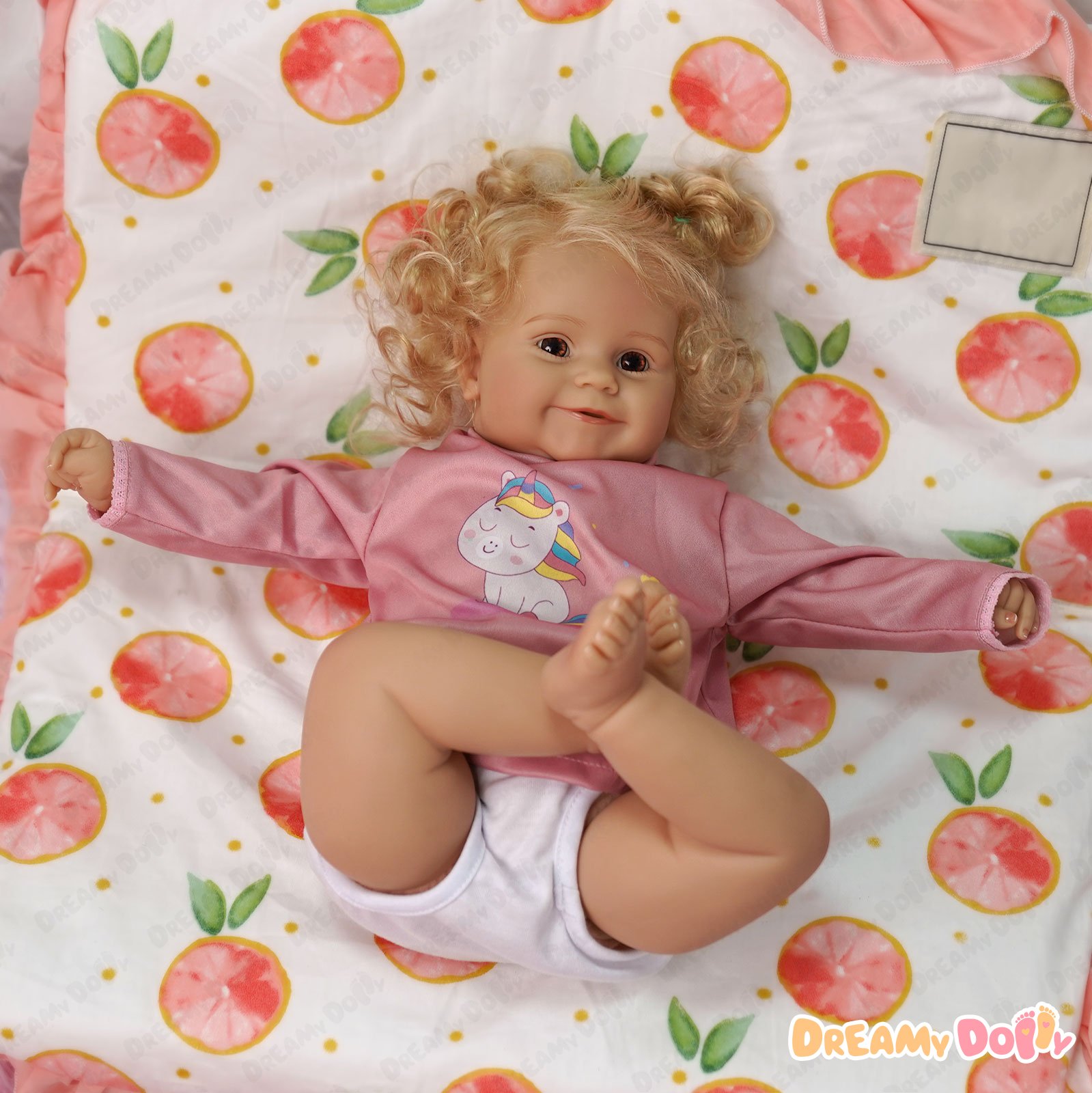[New] 20 Inches Smile Baby Realistic Cute Baby Girl Doll