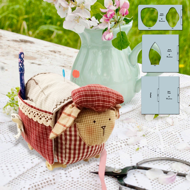 Charming Sheep Pin Cushion Template Set (3 PCS) - Includes Fun and Easy ...